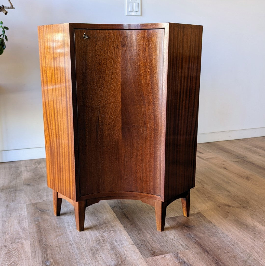Swedish Modern Corner Cabinet