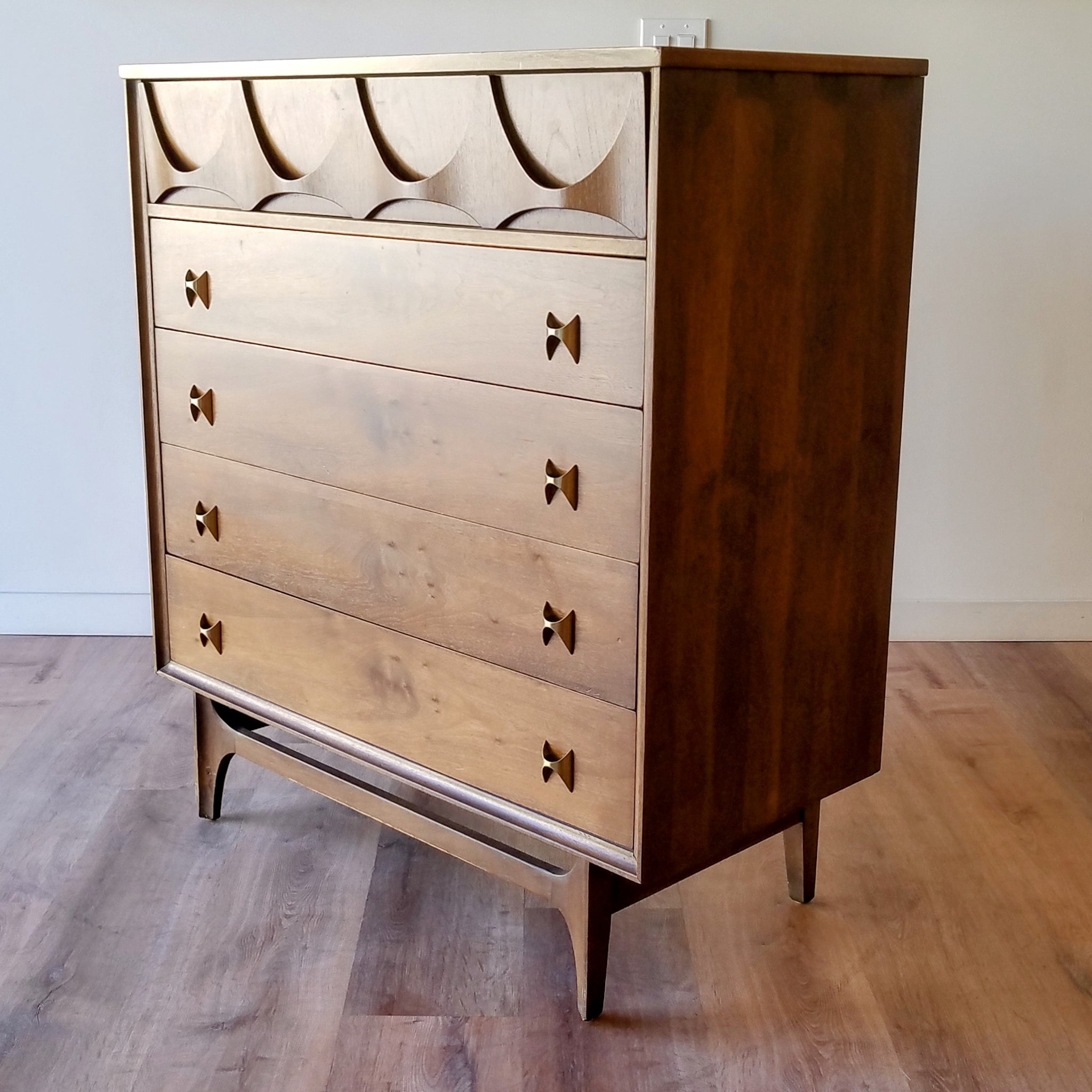 Broyhill 'Brasilia' Highboy Dresser | Restored Vintage Furniture